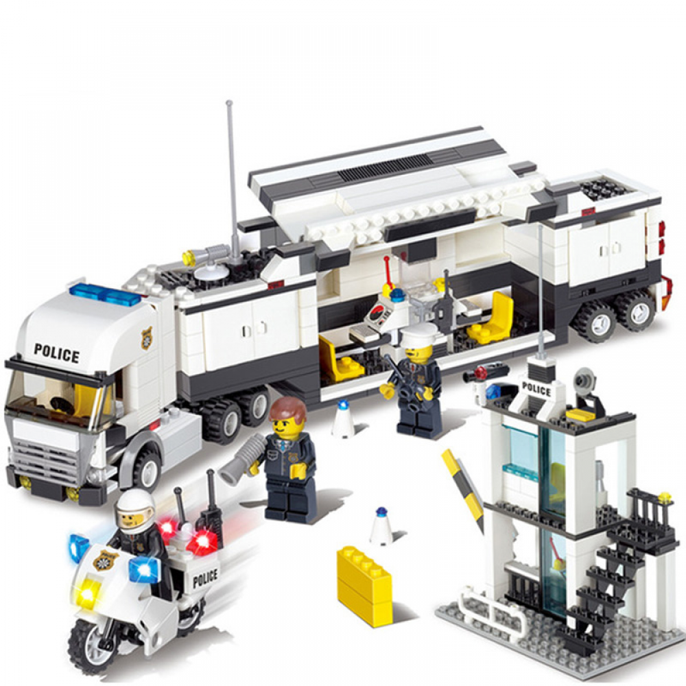 DIY Building Blocks Police Station - Shop ExMart